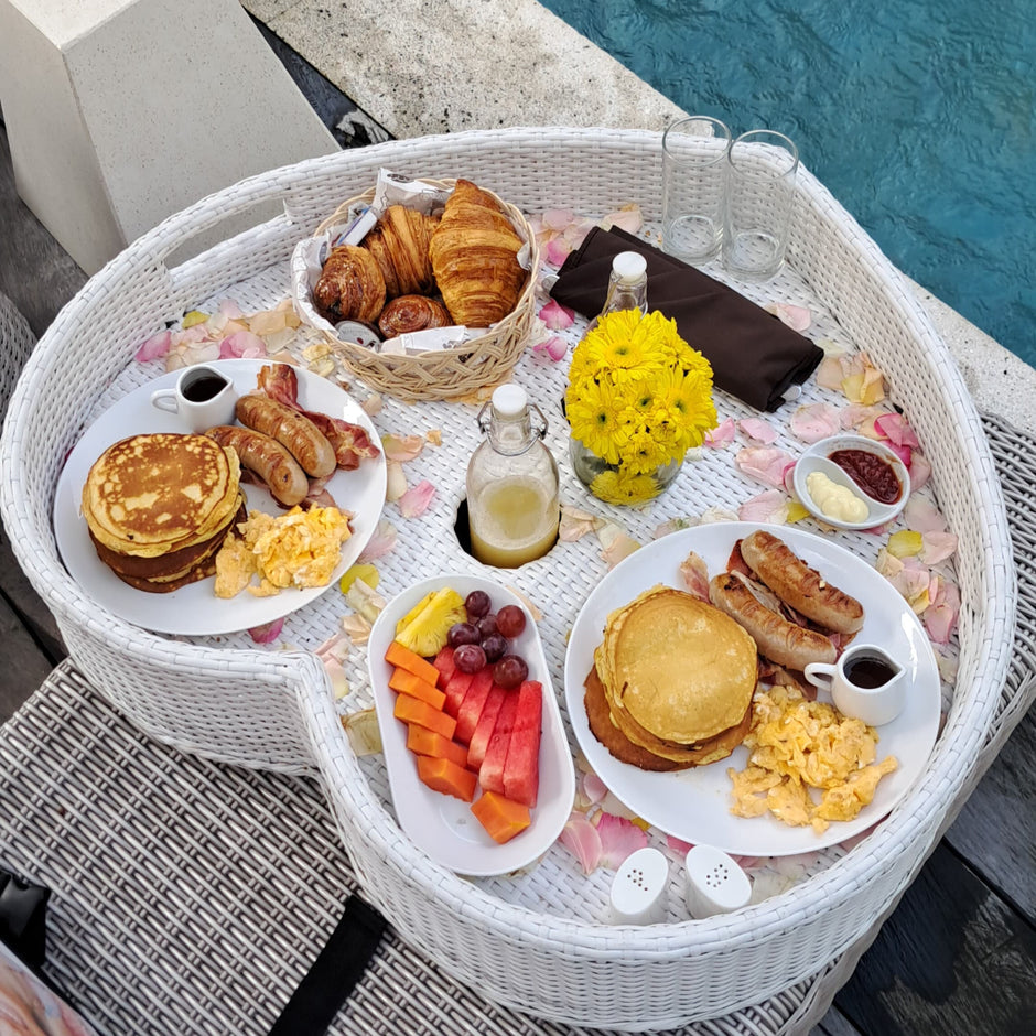 Grazie Bali | Floating Breakfast Delivery Bali - Flower Pool